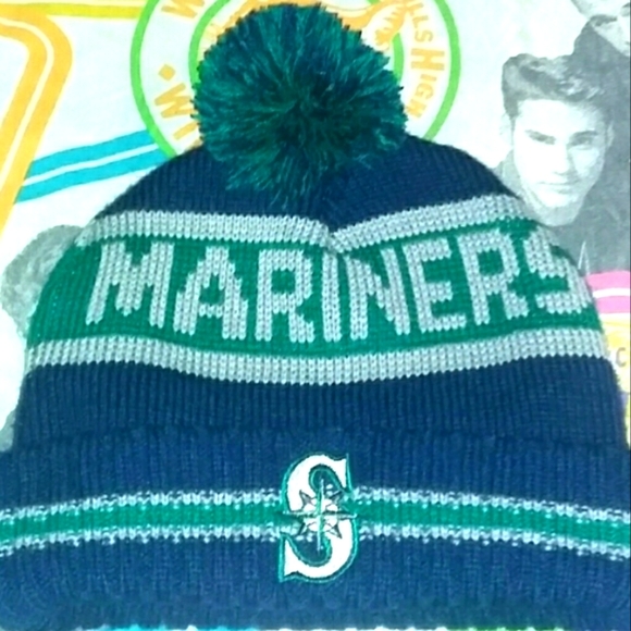 MLB | Accessories | Seattle Mariners Promo Winter Pom Ball Beanie Hat ...